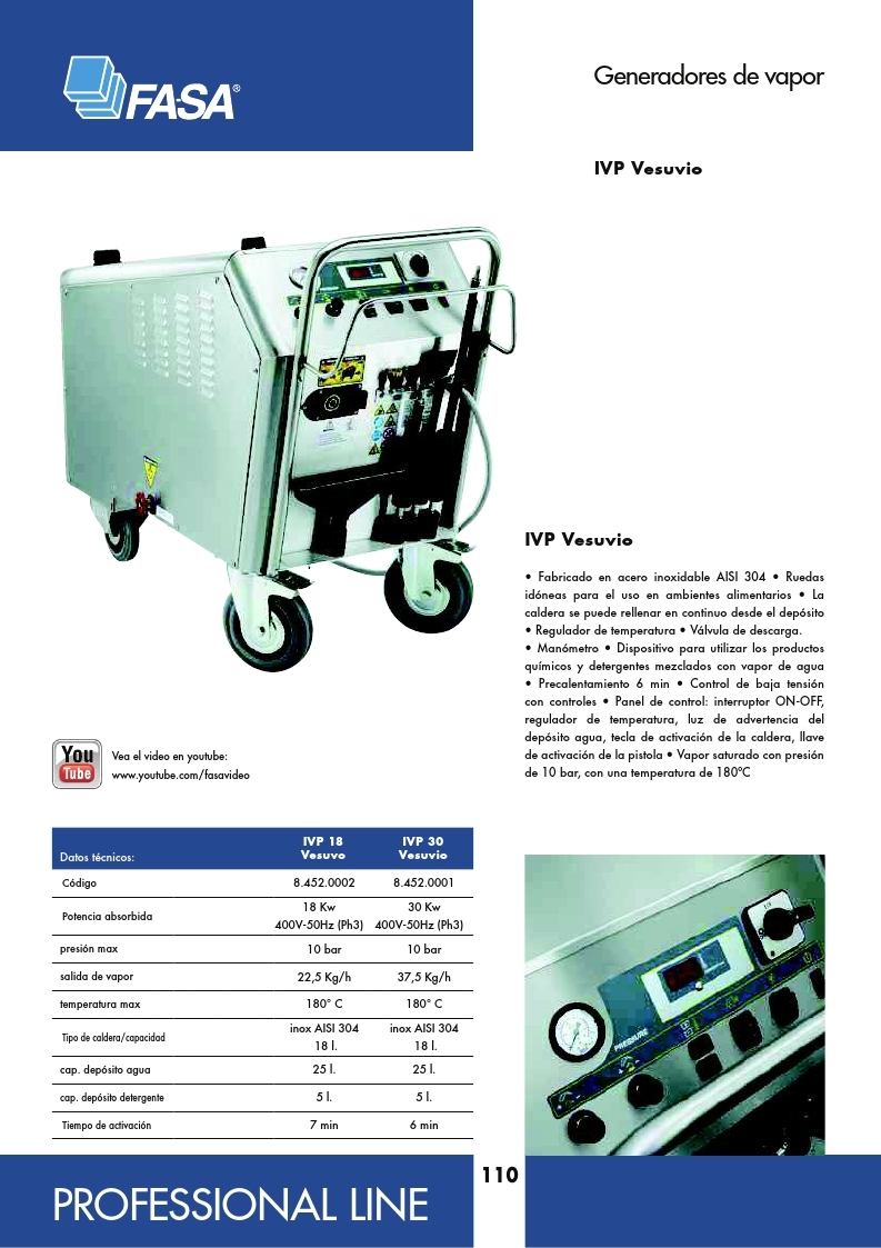 Generador de vapor IVP VESUVIO 30